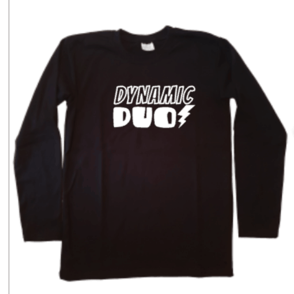 Baby Tshirt Dynamic Duo - tweeling - babykleding - superheldenshop