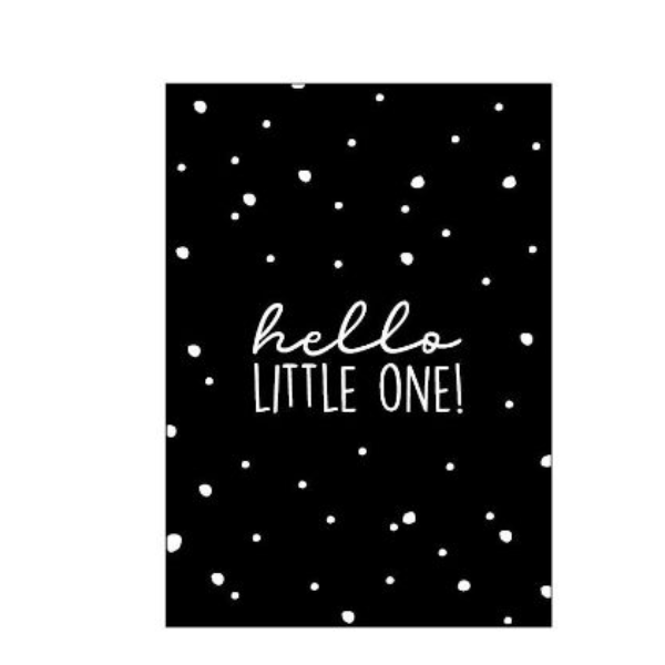 Wenskaart welkom kleintje |Hello little one
